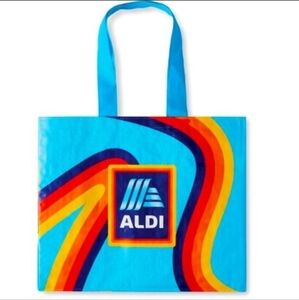 Aldi | Bags | Aldi Rainbow Swirl 4x Graphic Print Design Recycled ...